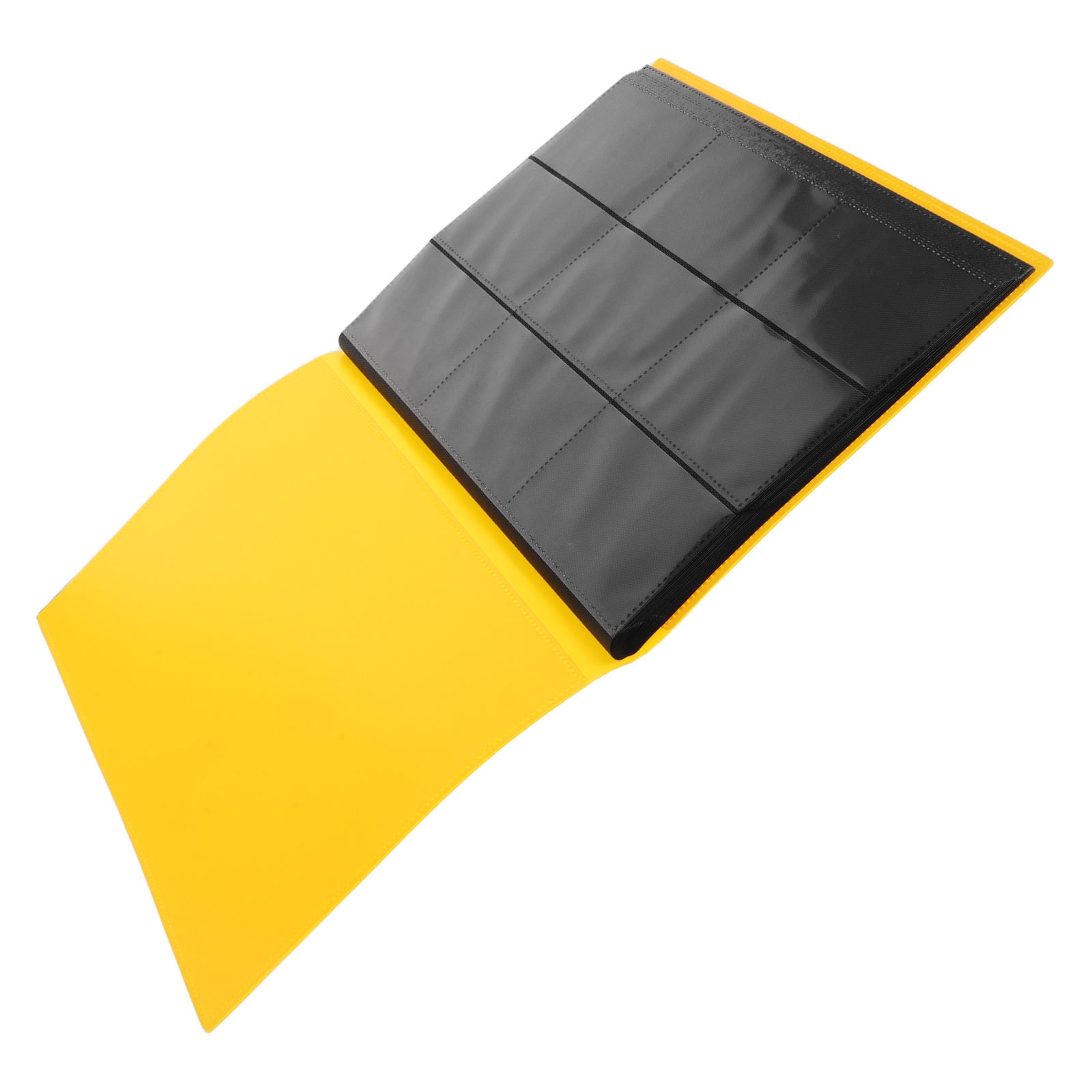 FUTUREORYY 1Set Trading Card Binder 12X9.8X0.6In Yellow For Baseball ...