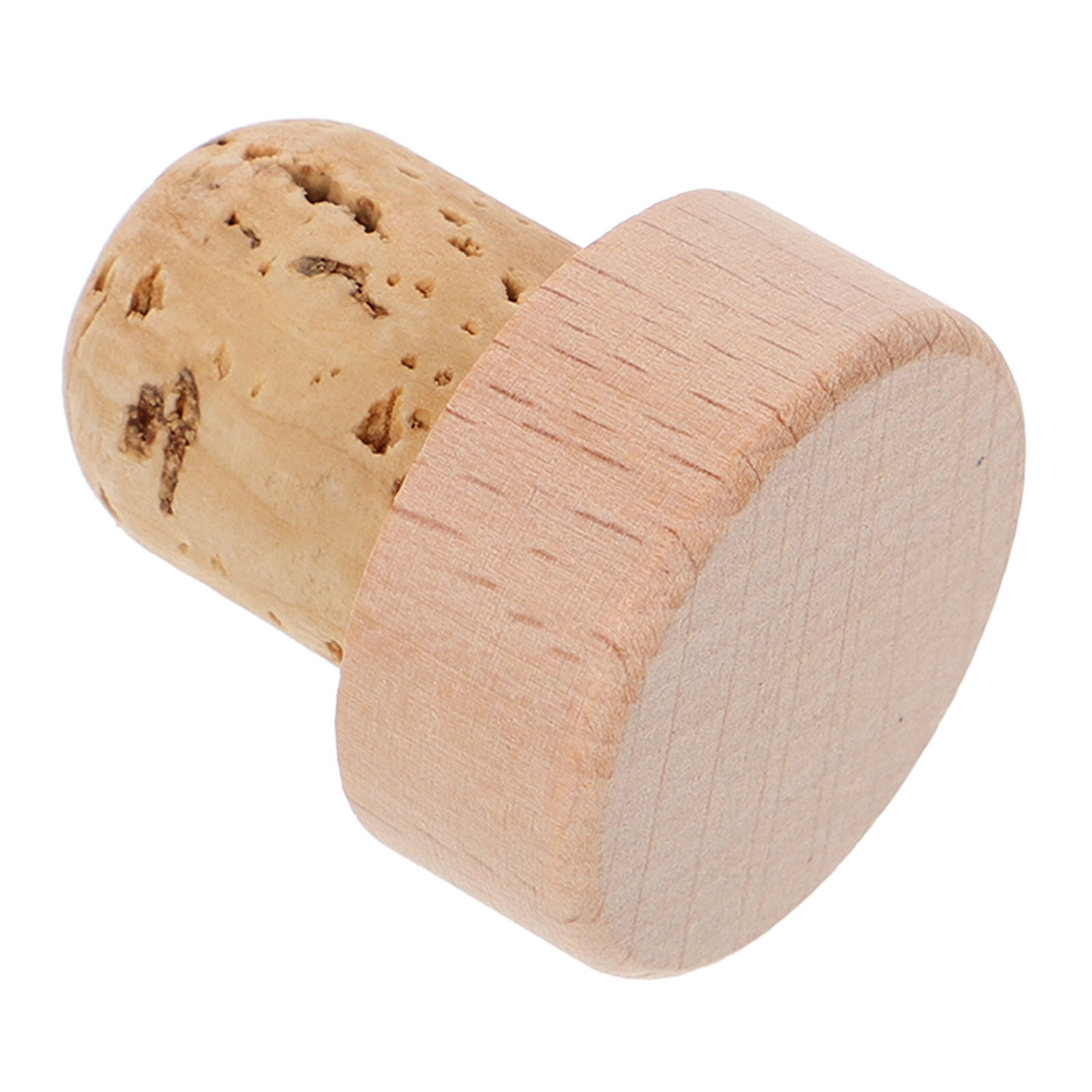 FUTUREORYY 1Set Wine Bottle Plug Cylindrical Handmade Oak Wood Sealing ...