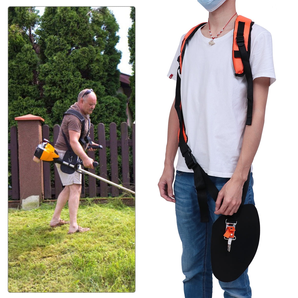 FUTUREORYY 1Set Y Shape Double Shoulder Strap Trimmer Brush Cutter ...