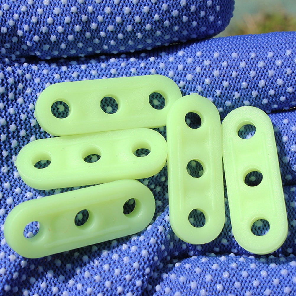 FUTUREORYY 20Pcs 3-Hole Design Rope Fastener for Hiking and Tent Rope ...