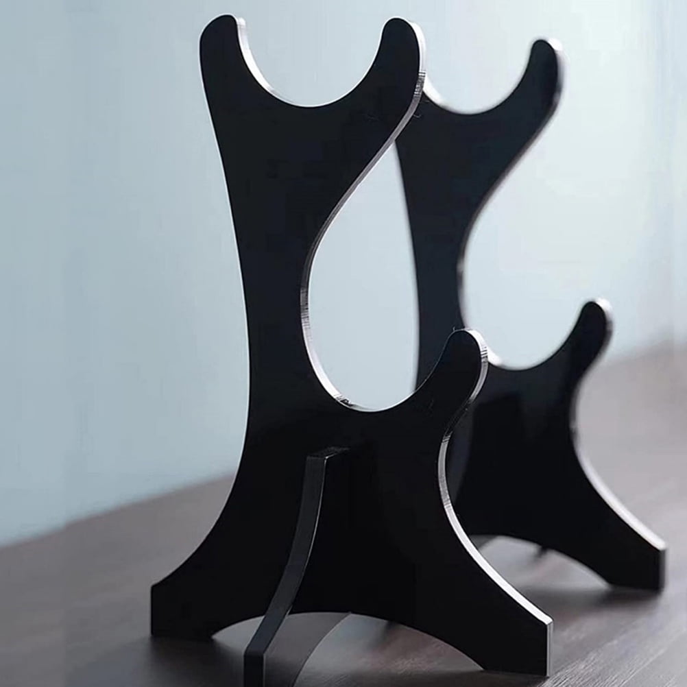 FUTUREORYY 2Pcs Black Acrylic Sword Display Stand for Desktop ...