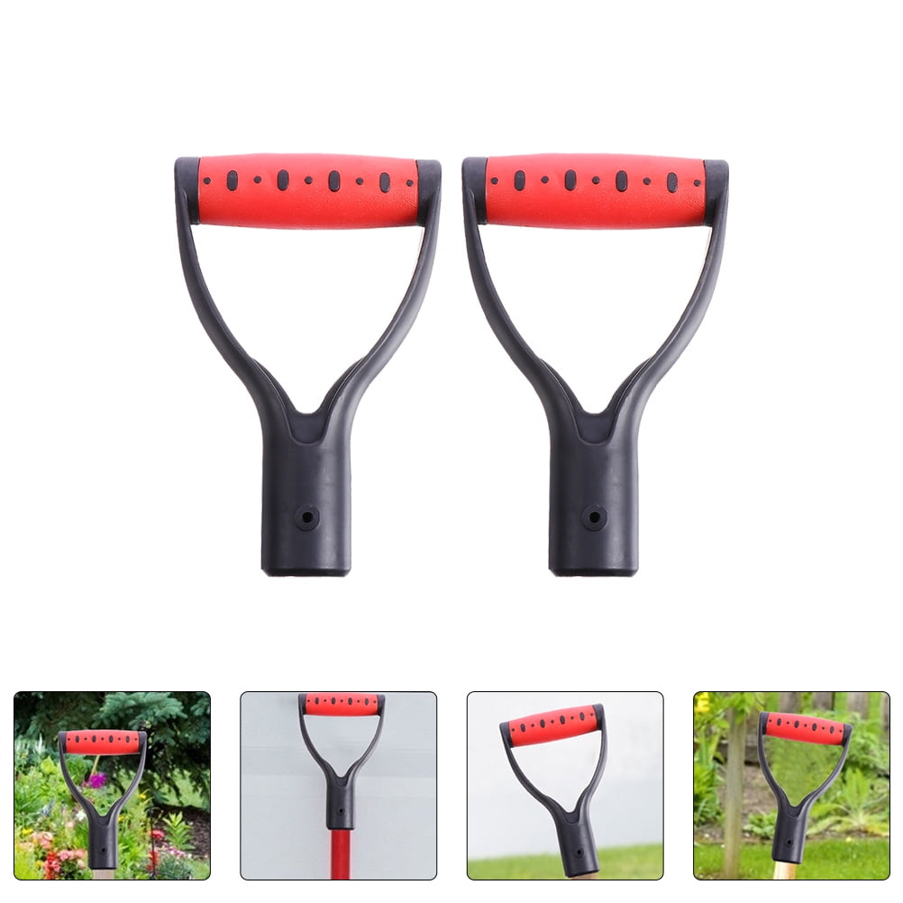 FUTUREORYY 2Pcs D Shaped Plastic Shovel Handle for Comfortable Grip and ...