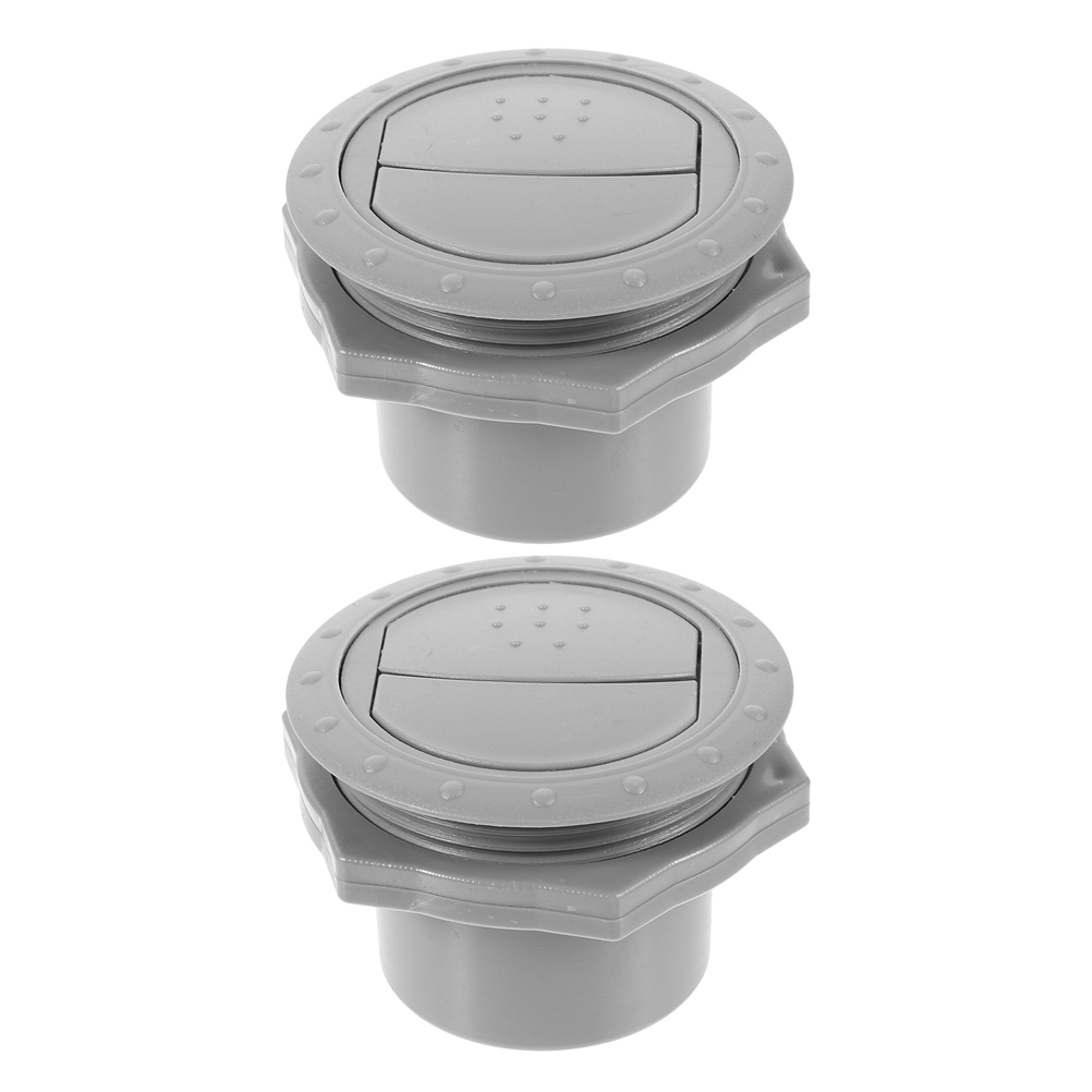 FUTUREORYY 2Set Adjustable Round Air Vent Ceiling Covers in Grey ...