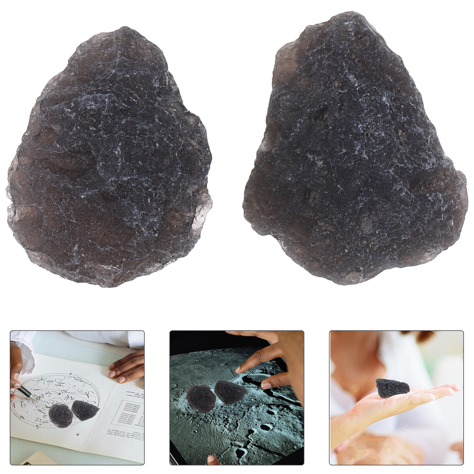 FUTUREORYY Rough Stone Specimen Black 2Pack 1.6x1.2x0.8In - Walmart.com