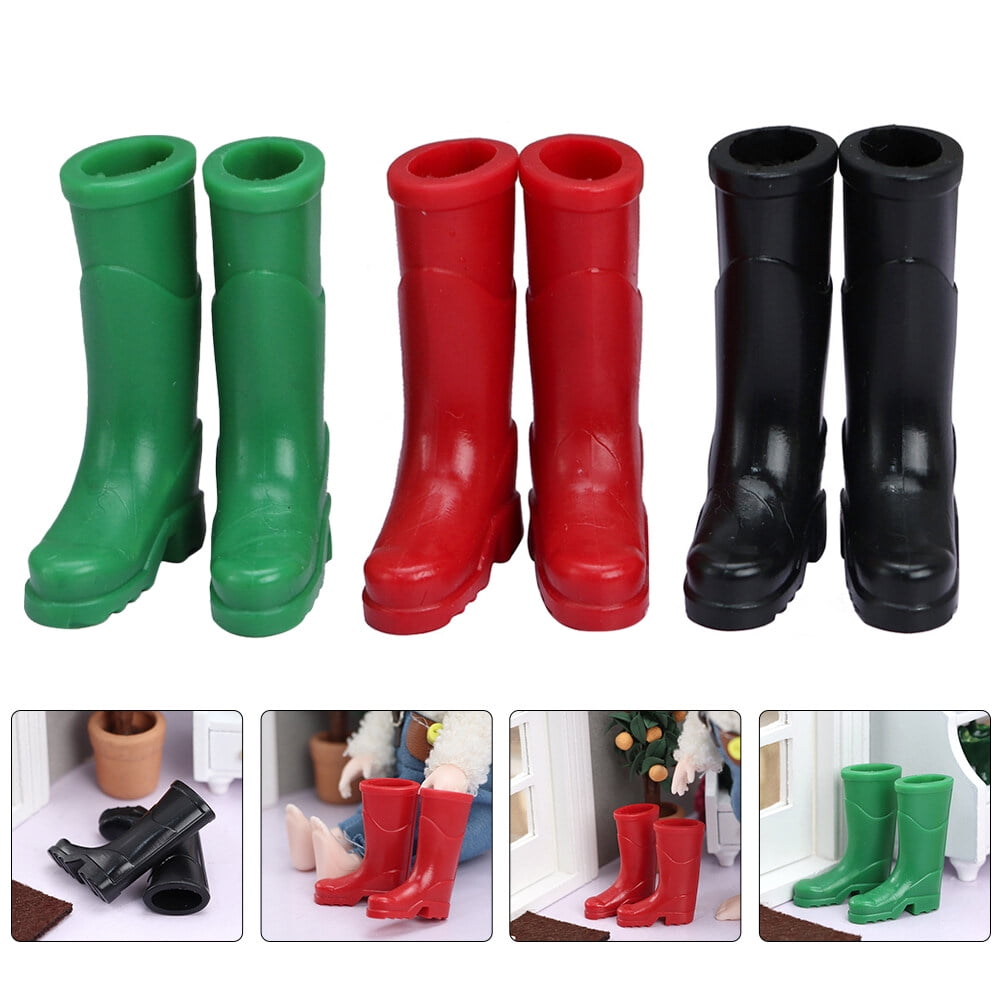 FUTUREORYY 3 Pairs Miniature Rain Boots Model for Mini House Kits for ...