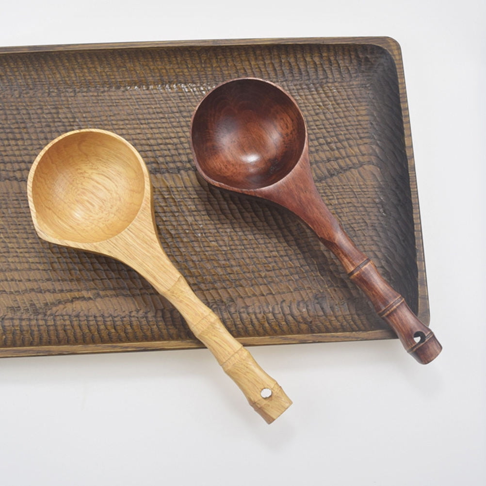 FUTUREORYY 3Pack Serving Water Spoon Bamboo Ladle For Cooking Joints ...