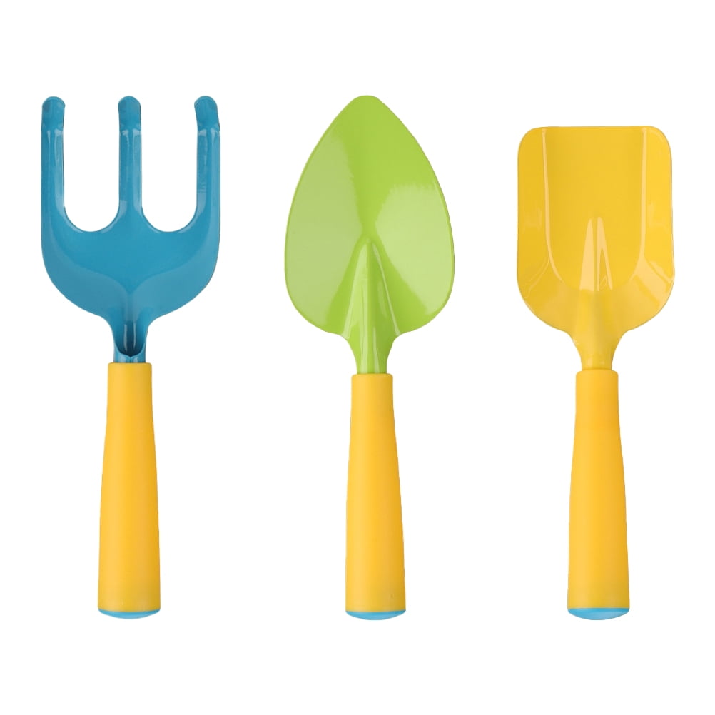 FUTUREORYY 3Pcs Rake Shovel Assorted Color For Gardening Hand Tools And ...