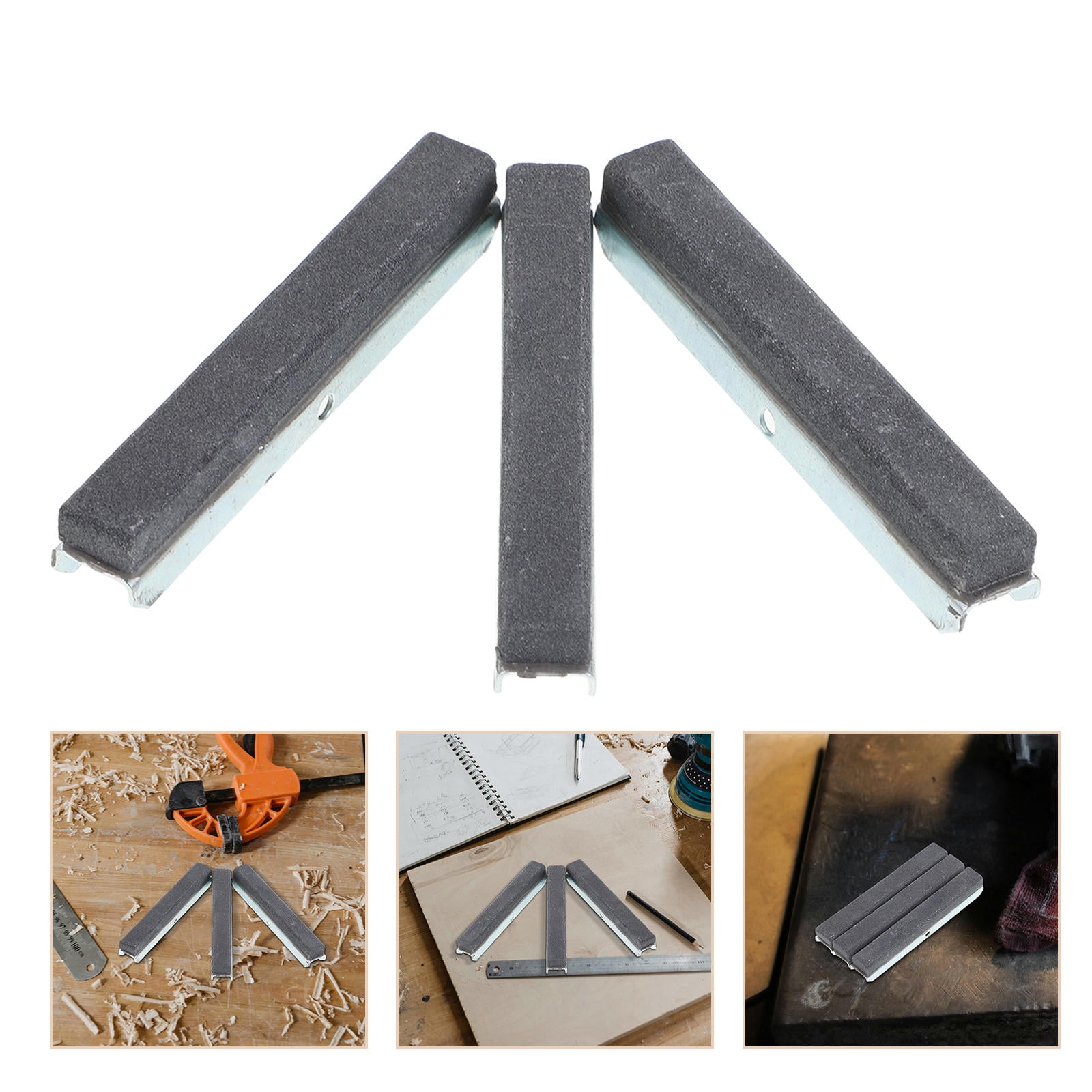 FUTUREORYY 3Pcs Silver Cylinder Stone for Brake Hone and Internal ...