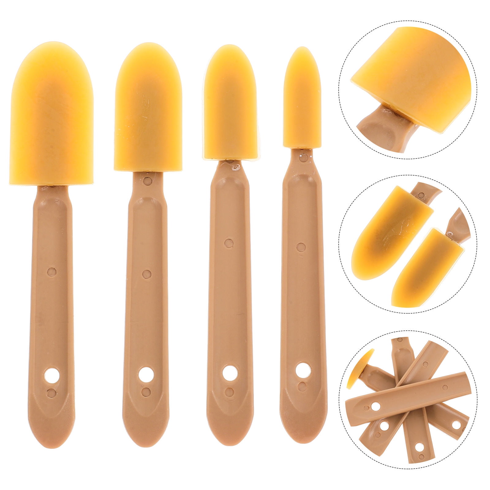 FUTUREORYY 4Pcs Caulk Smoothing Tool Khaki for Home Renovation Sealing ...