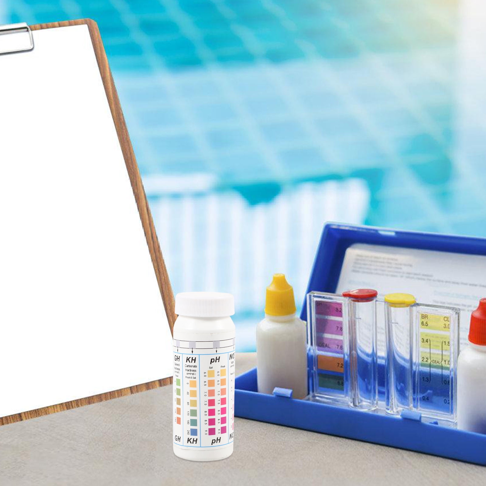 FUTUREORYY 50Pcs Test Strips for Pool Water pH Hardness Alkalinity ...