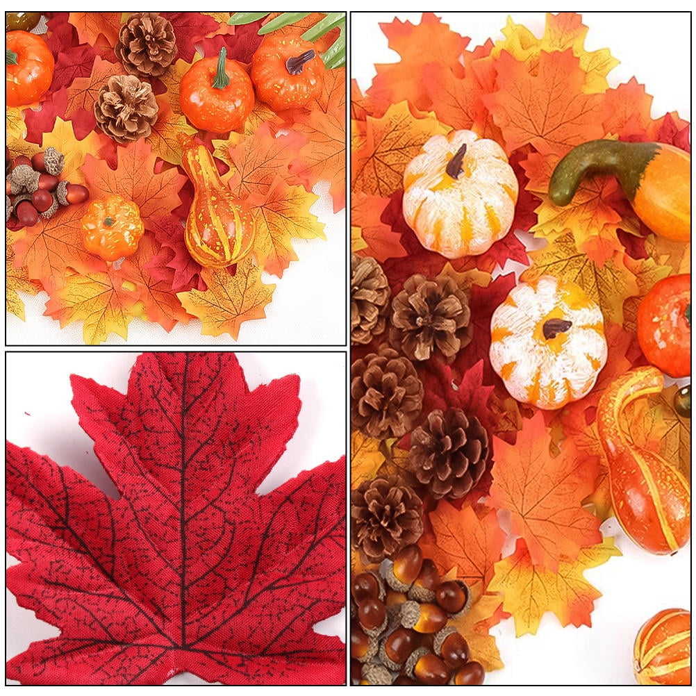 FUTUREORYY 550Pcs Faux Leaves Maple Leaf Shape for Autumn Themes and ...