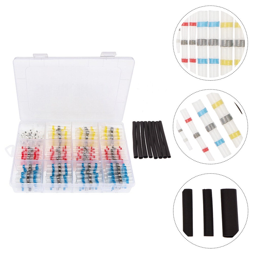 FUTUREORYY 620Pcs Butt Splices Insulated Connectors Tin Ring Sealed ...