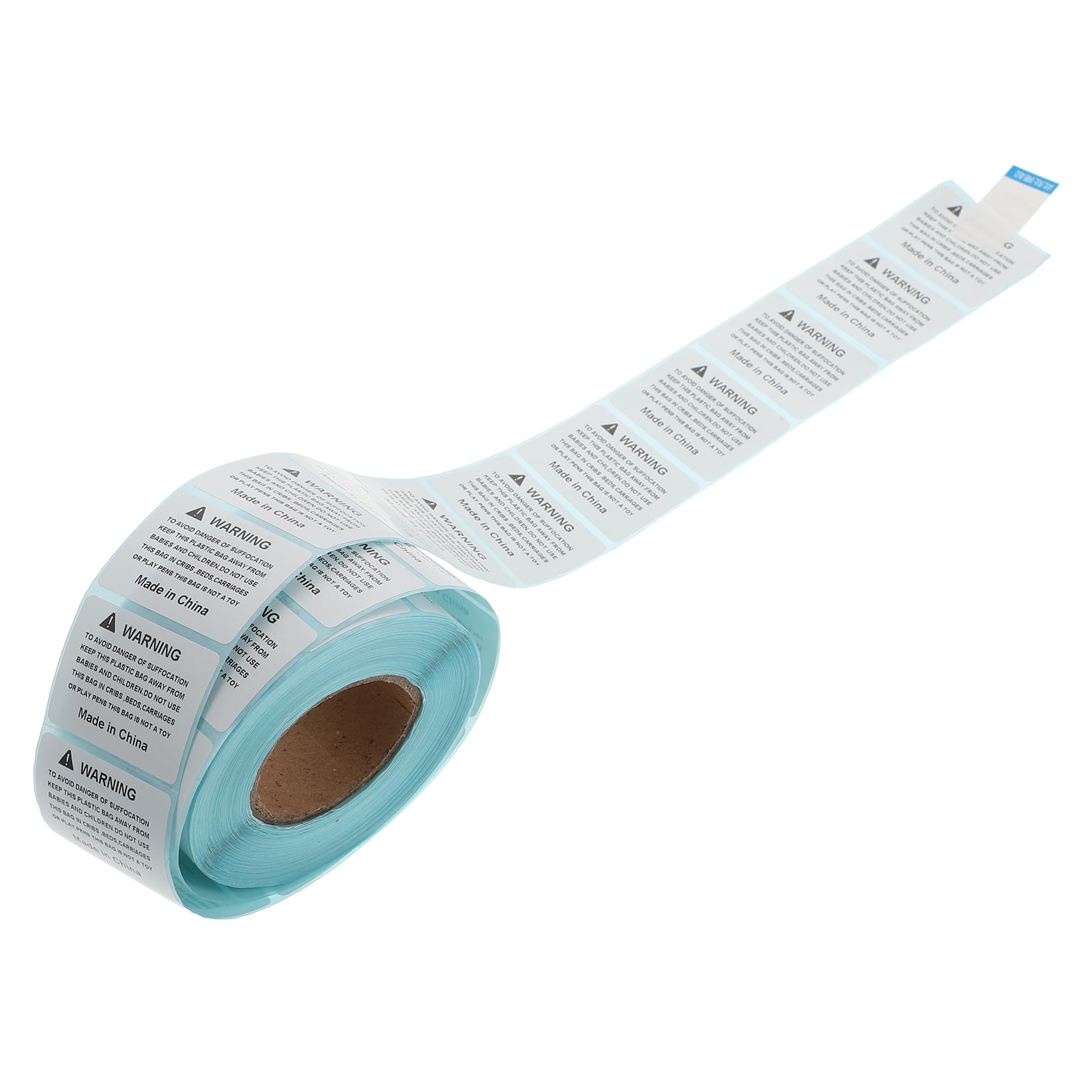 FUTUREORYY 800Set White Rectangular Anti Suffocation Warning Stickers ...