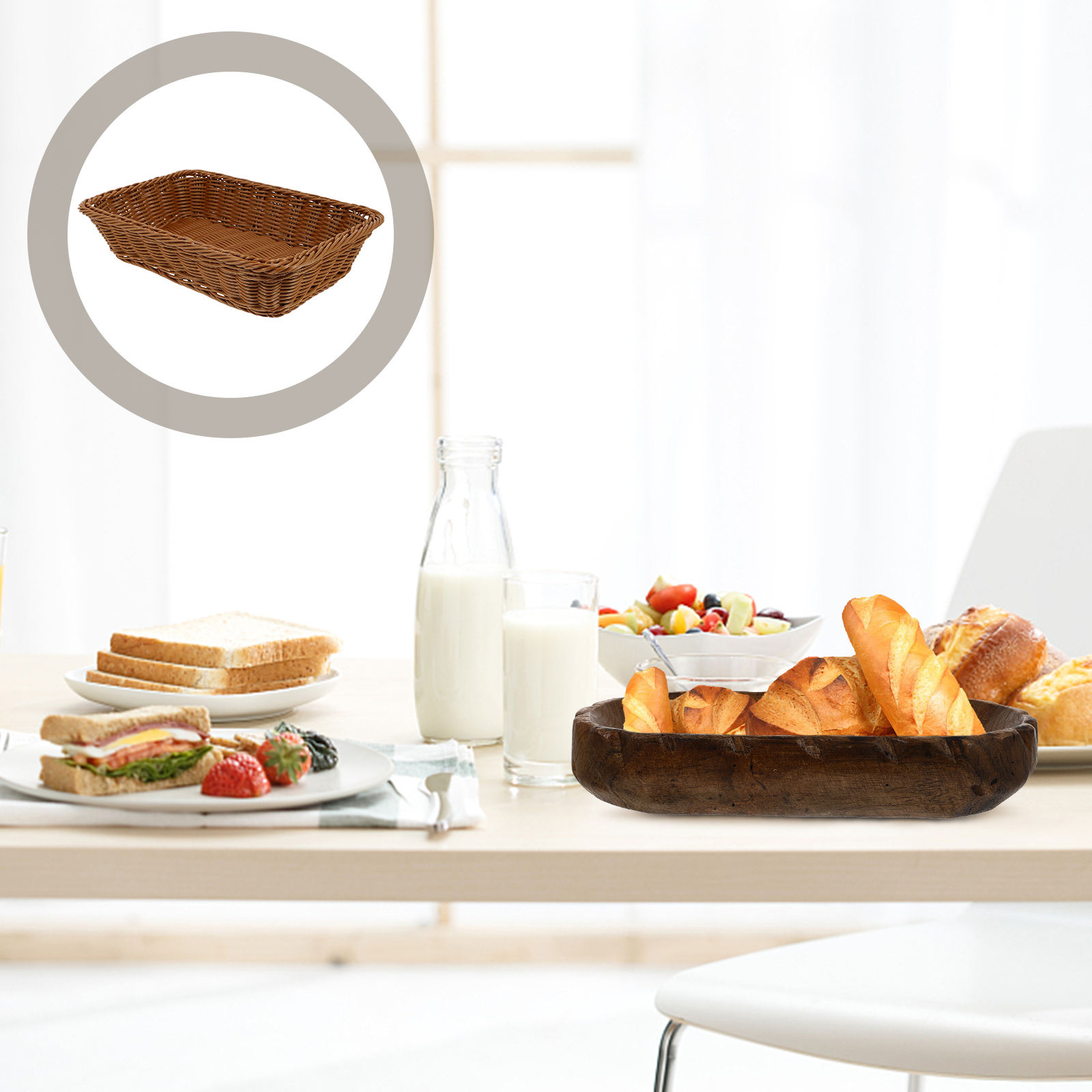 FUTUREORYY 8Set Decorative Food Serving Tray Fruit Dish Craft for ...