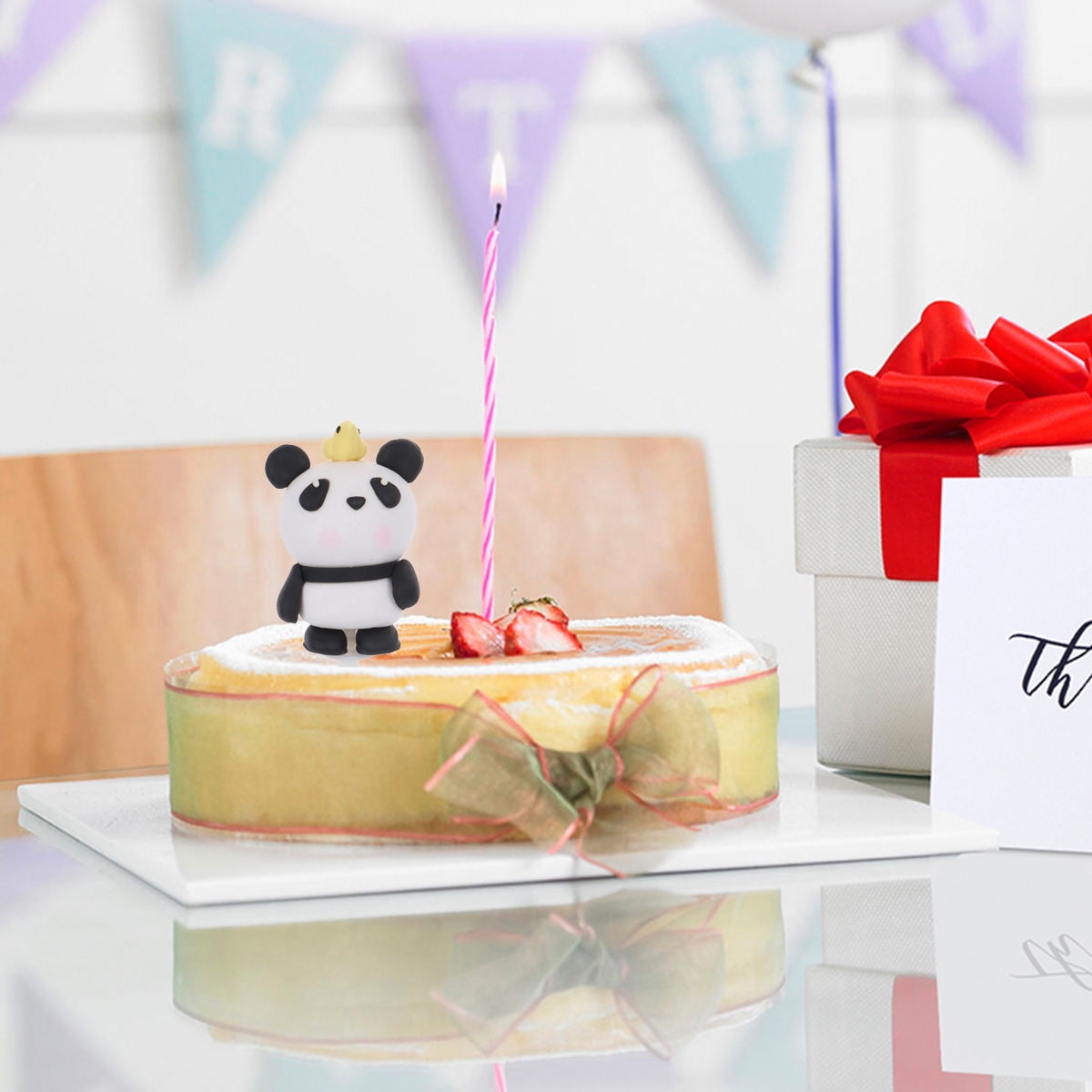 FUTUREORYY 9Pcs Cute Animal Cake Toppers Multi Colored Polymer Clay ...