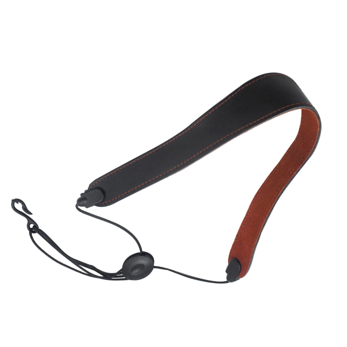 FUTUREORYY Adjustable Saxophone Neck Strap 45X4X1.5In Brown Leather ...