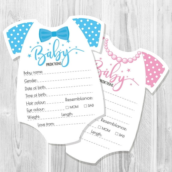 FUTUREORYY Baby Prediction Cards 10Pcs Rectangle Shape for New Parents ...