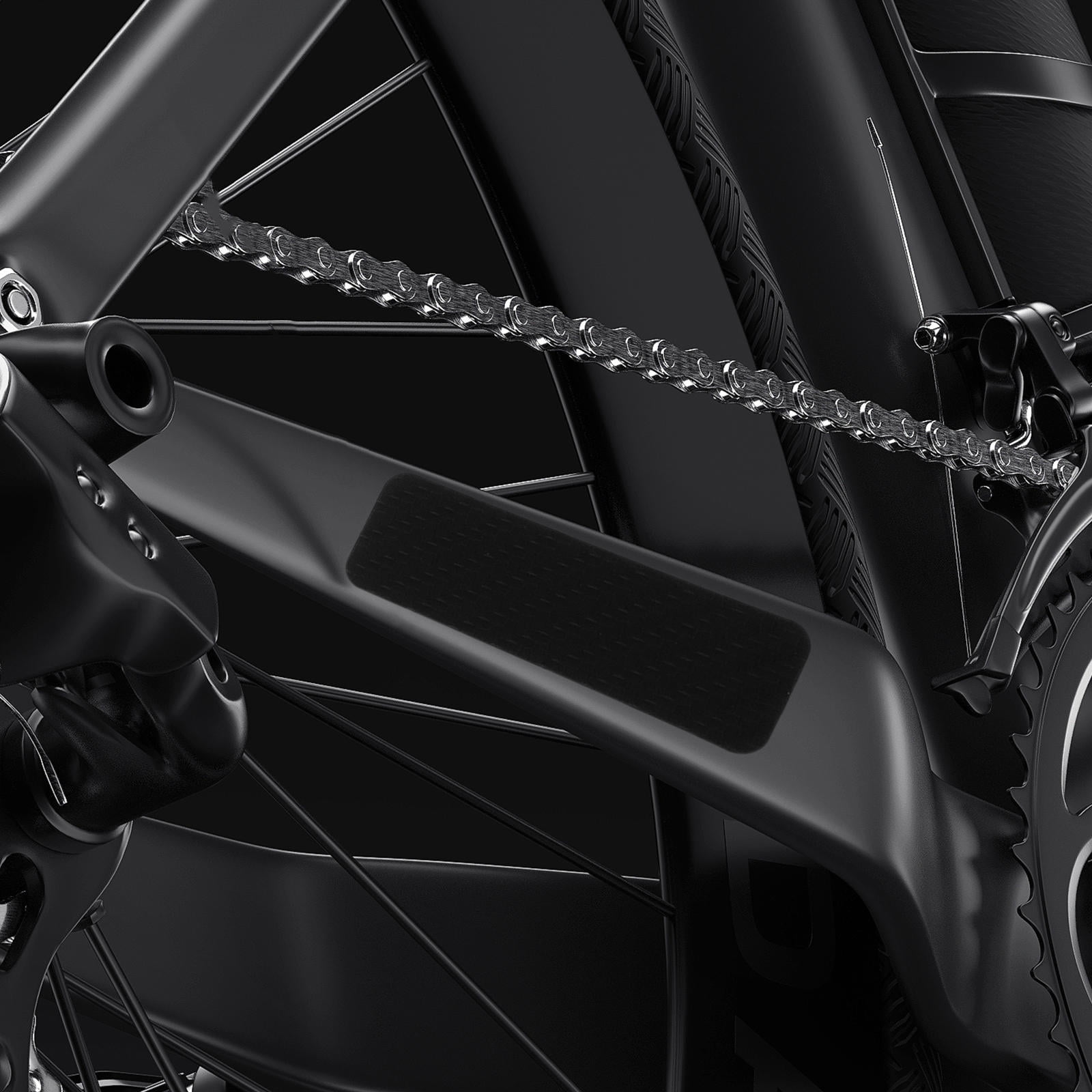 FUTUREORYY Bike Chain Guards 4 Sheets of Black PVC for Frame and Chain ...