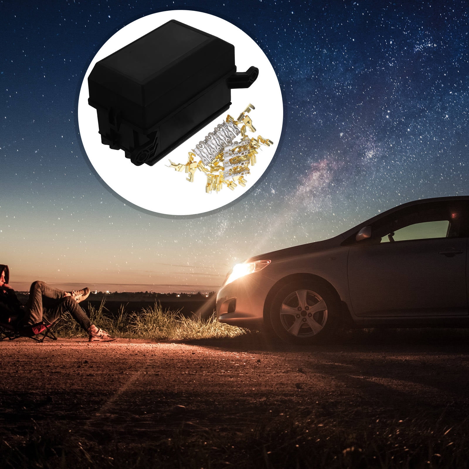 FUTUREORYY Black Plastic Fuse Relay Box for Automotive and Relay ...