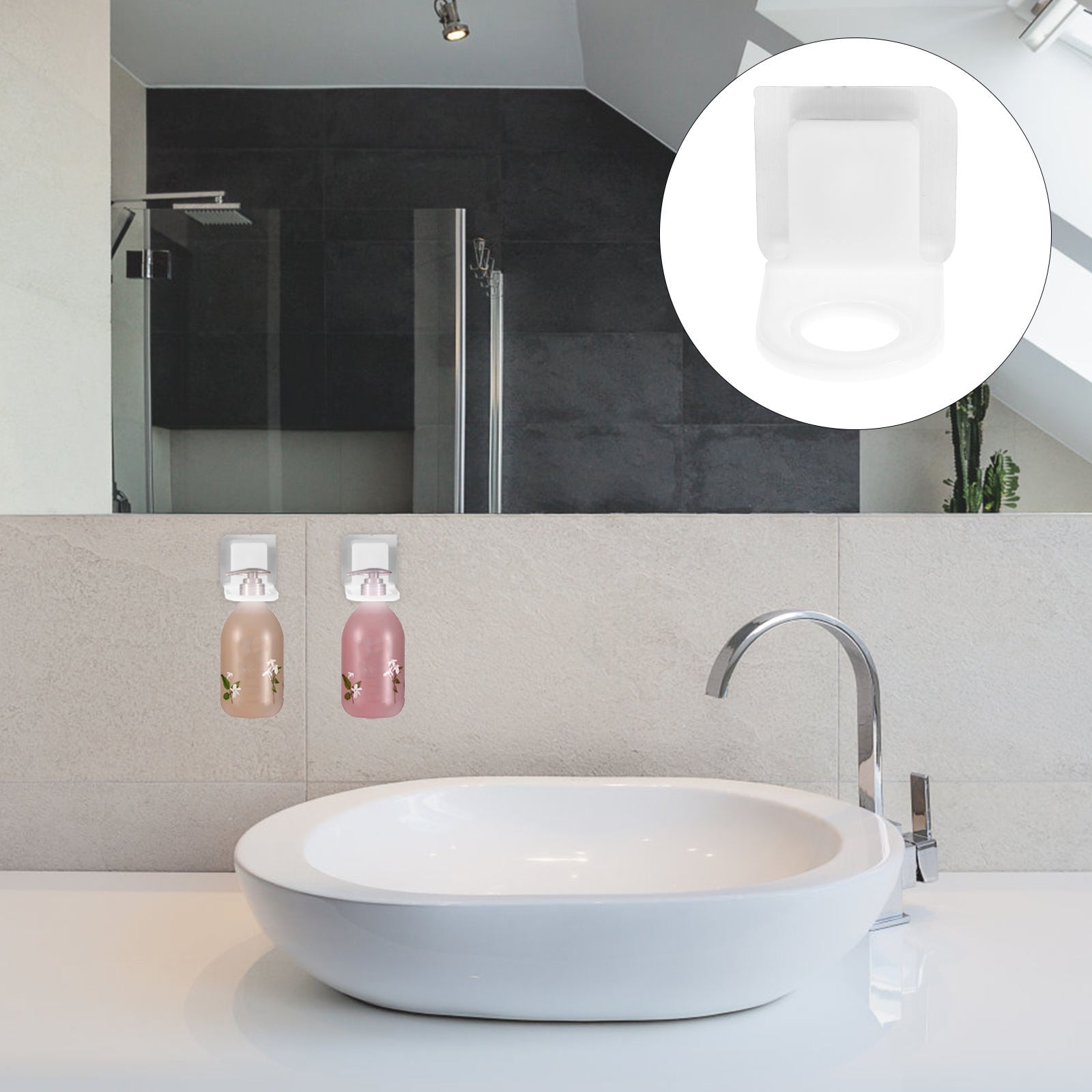 FUTUREORYY Bottle Wall Mount 20Set Trace Free Hanging Racks Rectangular ...