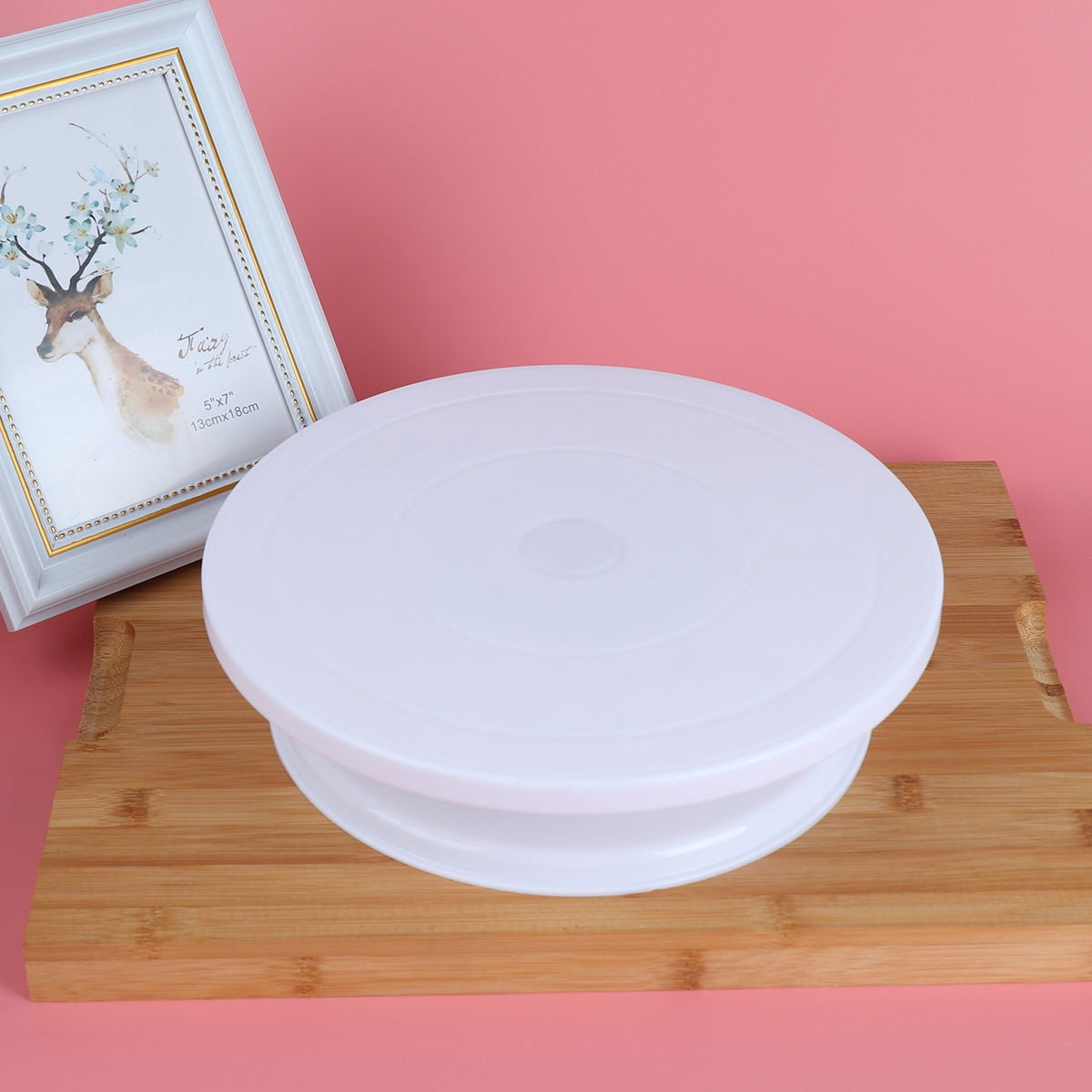 FUTUREORYY Cake Decorating Turntable Rotating Stand 1Pcs 10.6X9.1X2 ...