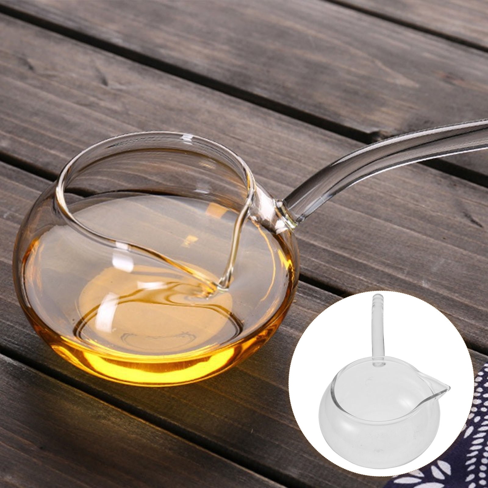 FUTUREORYY Elegant Heat Resistant Glass Gong Fu Tea Pitcher With Long ...
