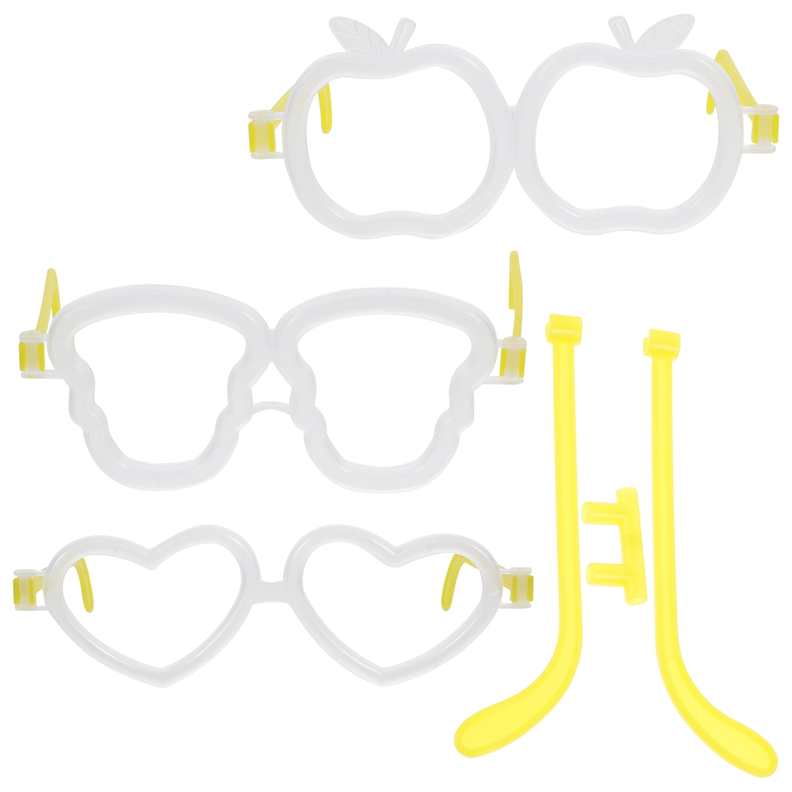 FUTUREORYY Glow Party Glasses with Abs Material Round and Heart Shapes ...