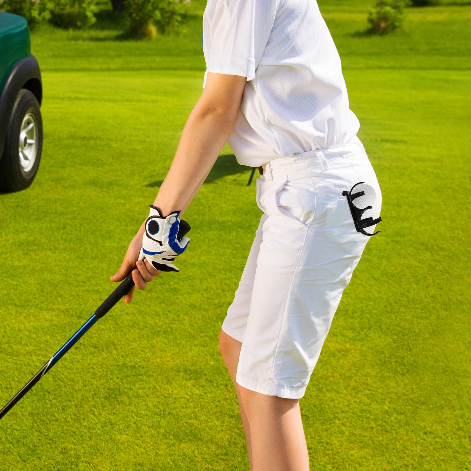 FUTUREORYY Golf Club Organizer 1Pack Black Plastic Rotatable Foldable ...