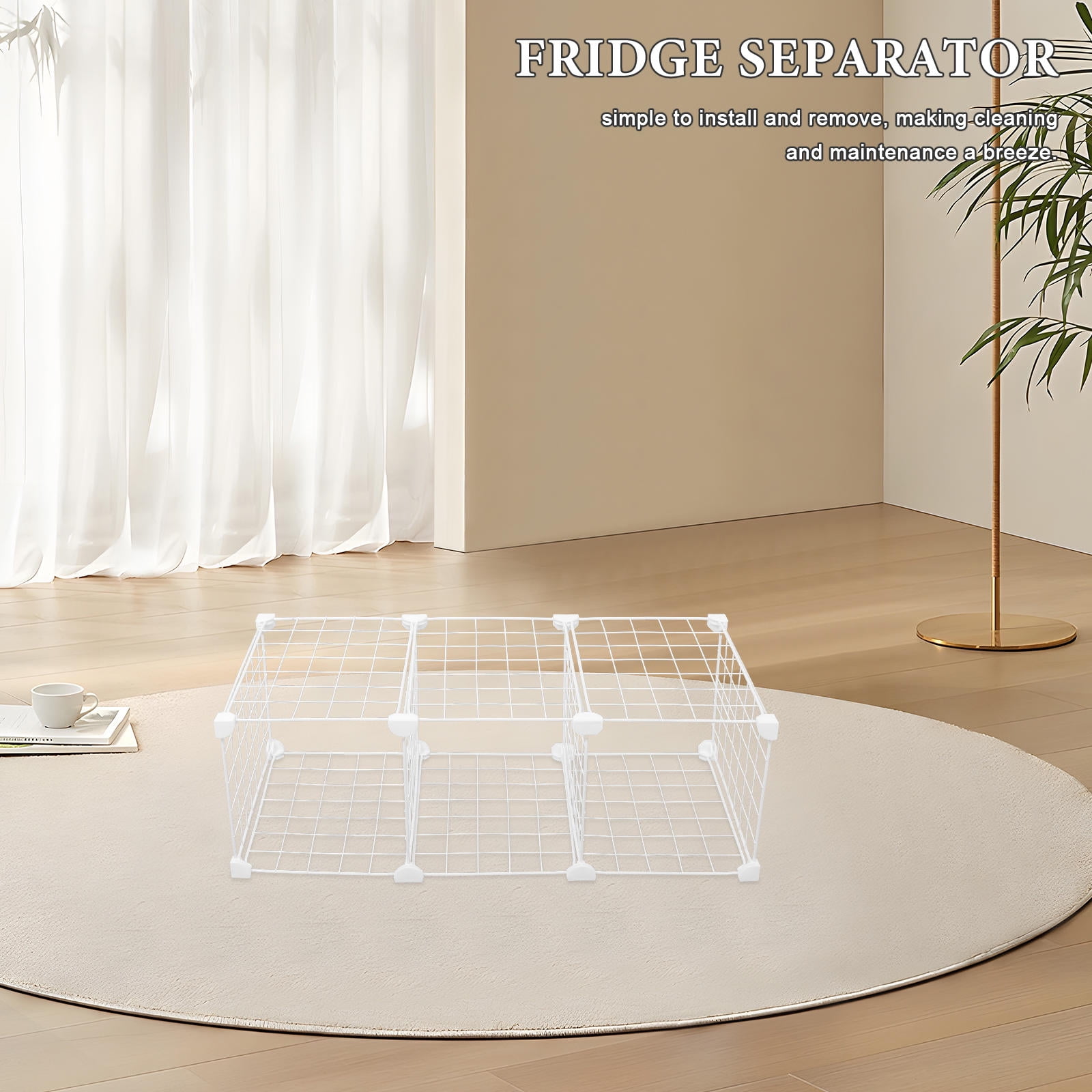 FUTUREORYY Iron Refrigerator Parts Grid Shelf Dividers For Freezer And ...