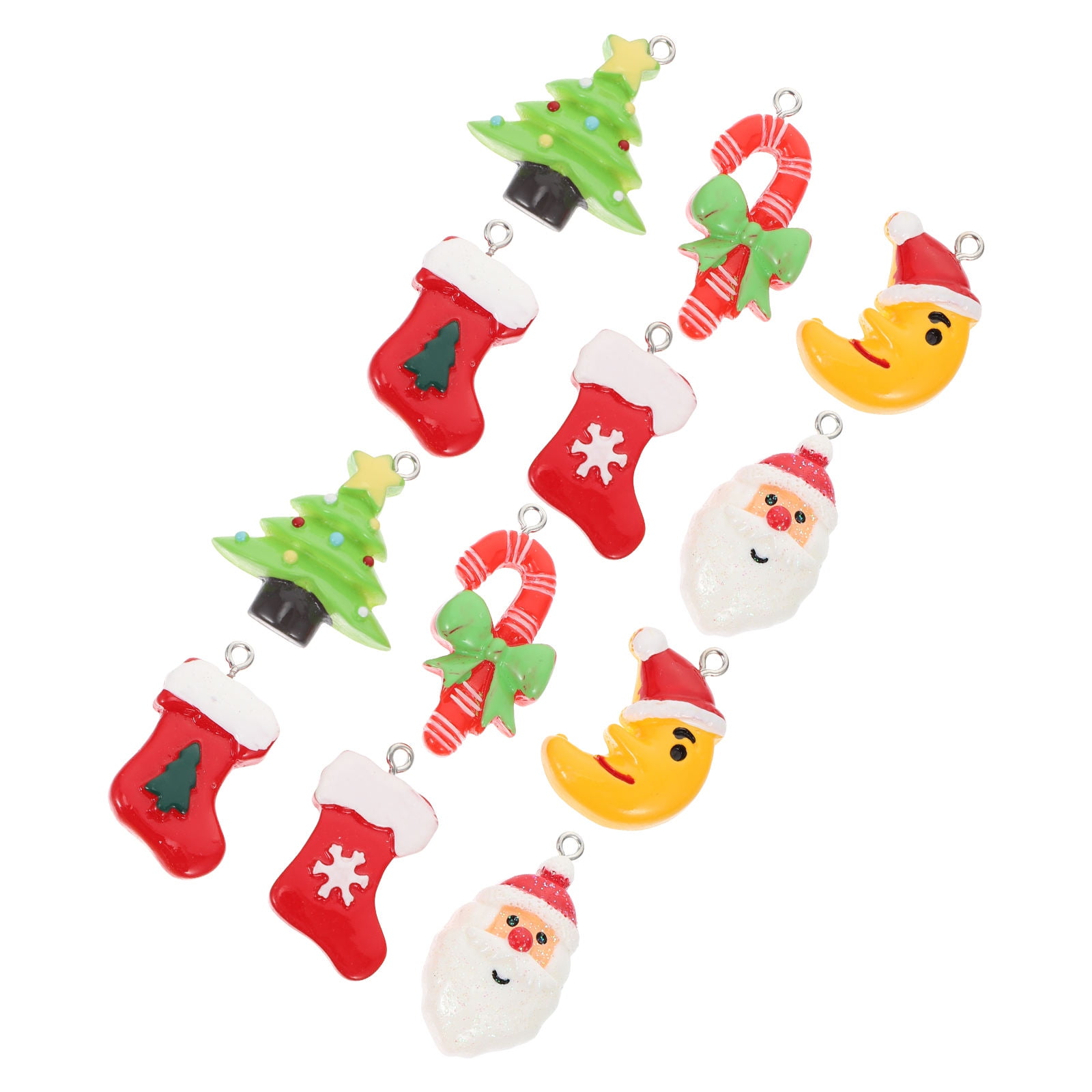 FUTUREORYY Keychain Pendants 12 Pcs Resin Pendants with Adorable Shapes ...