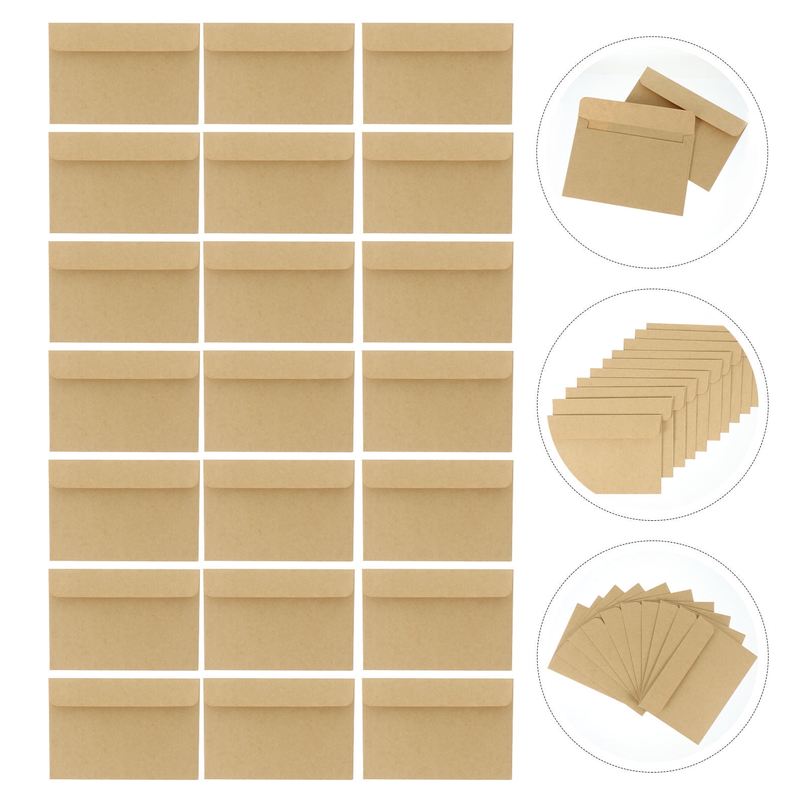 FUTUREORYY Kraft Paper Envelopes 50Pack Beige Rectangular Envelopes For ...