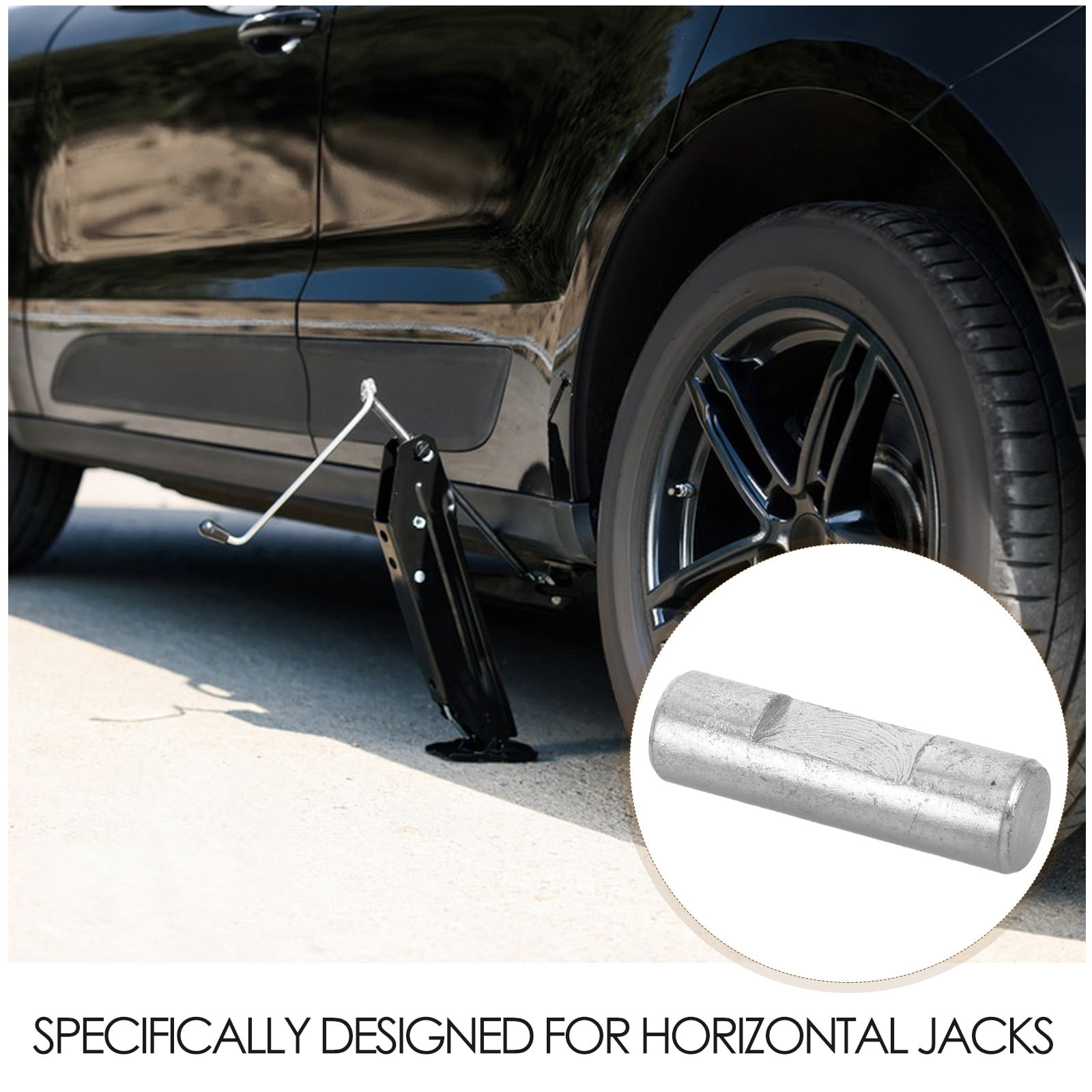 FUTUREORYY Lifting Stability Pin Metal for Floor Jack 1Pack Silver ...