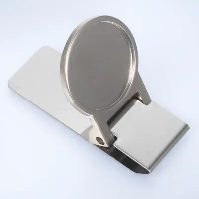 FUTUREORYY Office Use Stainless Steel Money Clip Compact Metal Note ...