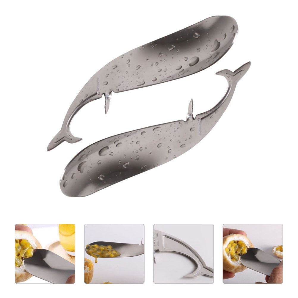 FUTUREORYY Passion Fruit Tool 2Pcs Whale Shape Stainless Steel Kitchen ...