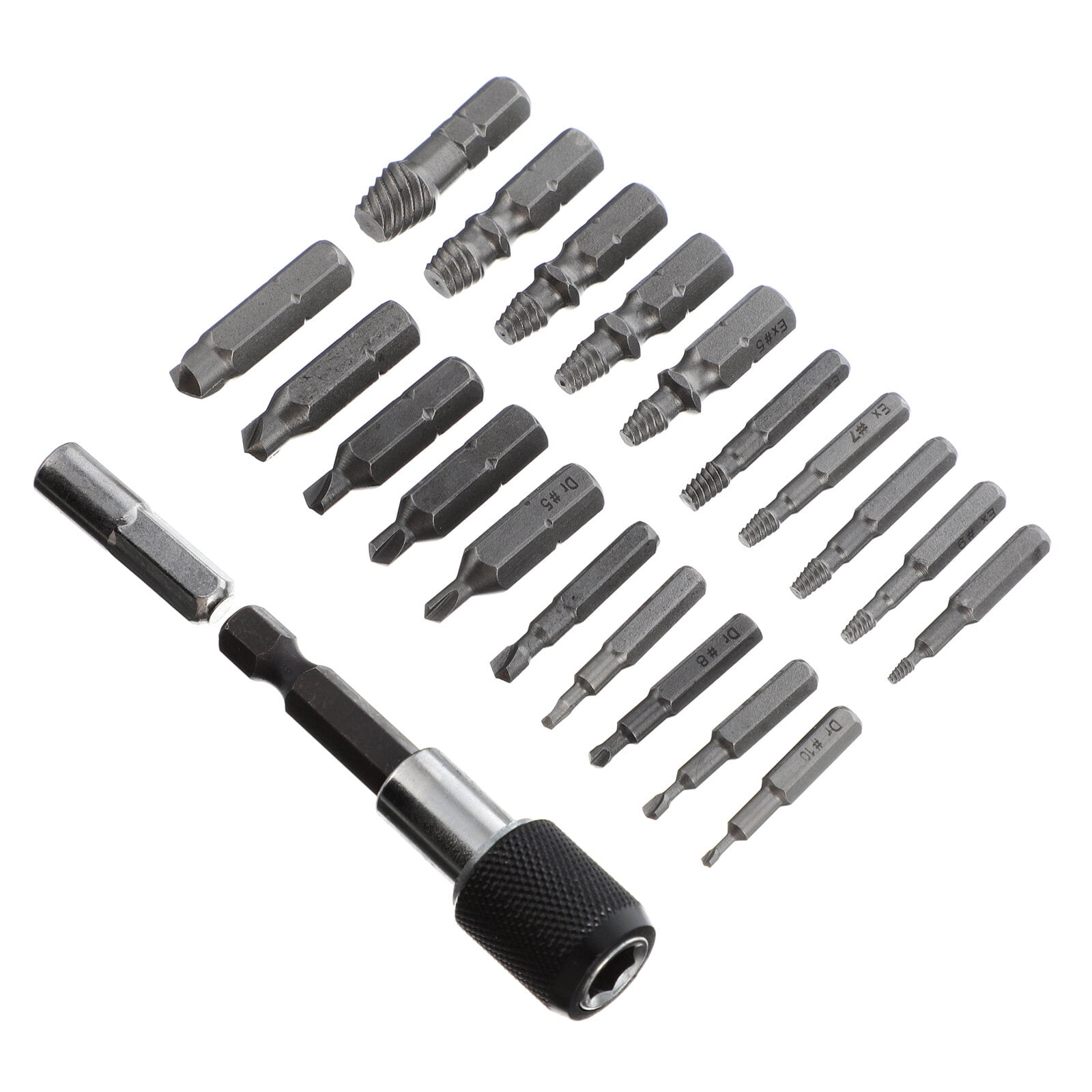 FUTUREORYY Screw Remover Tool 22Pcs Silver for Damaged Screws and Bolts ...