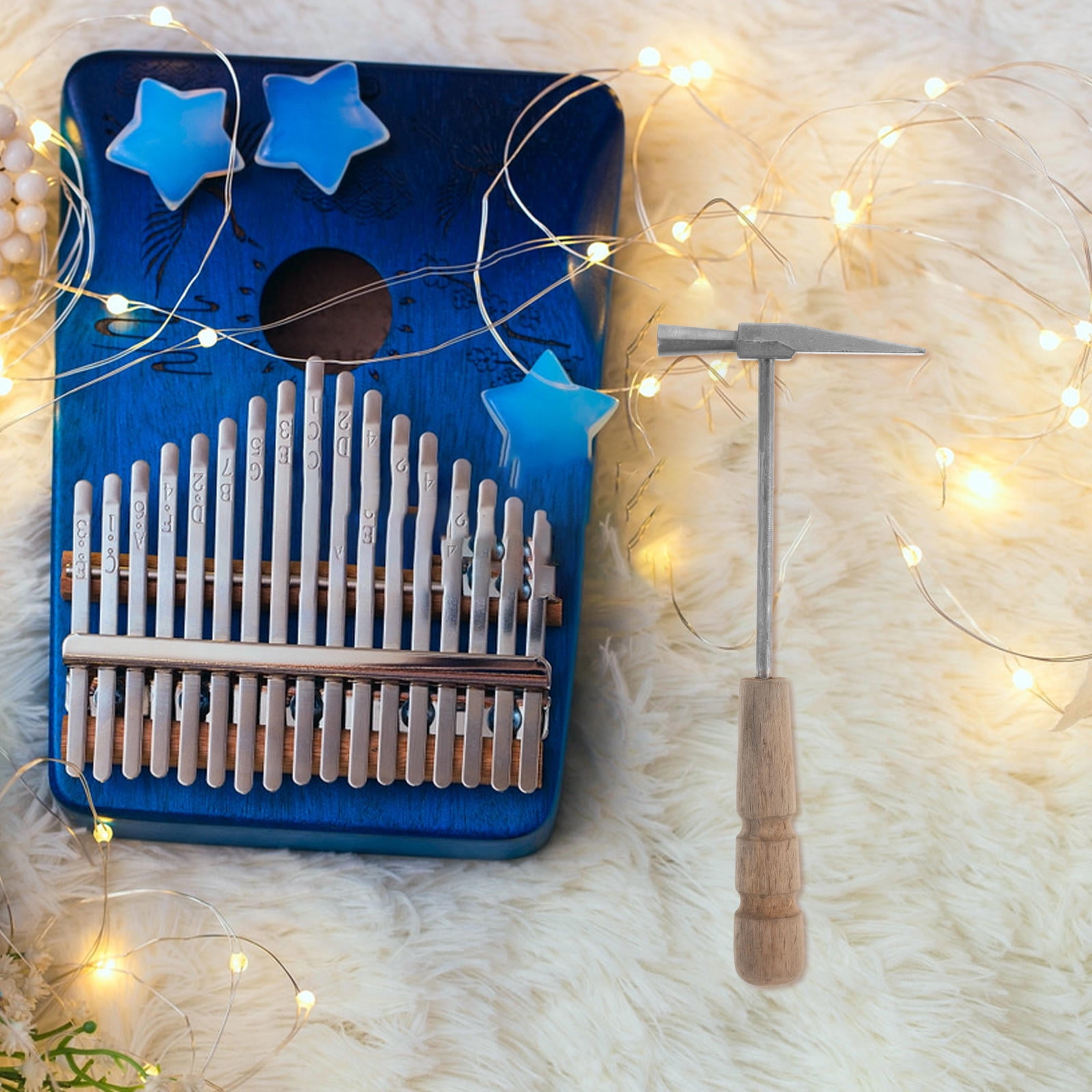 FUTUREORYY Silver Metal Kalimba Tuning Hammer 1Pack With Watch ...