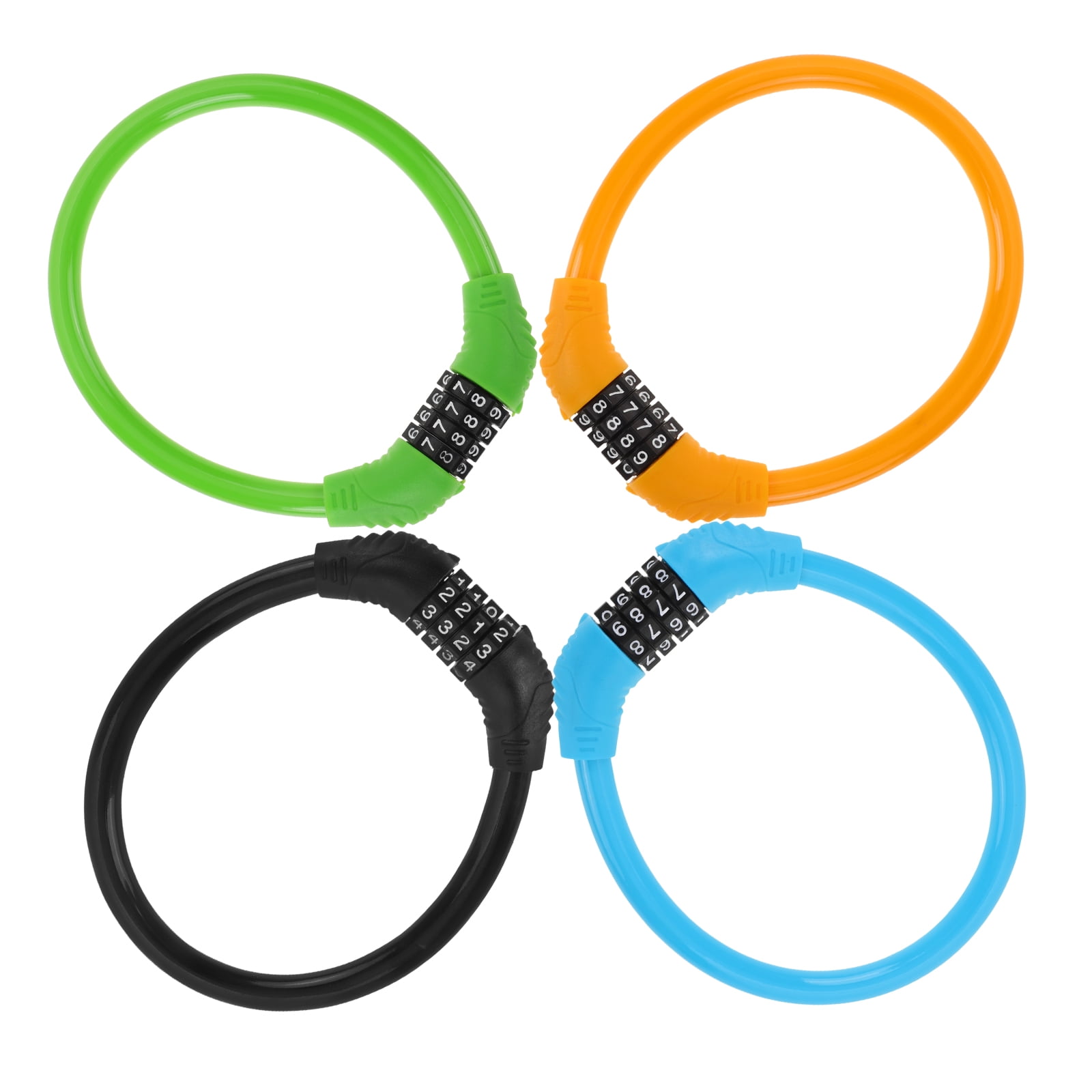 FUTUREORYY Steel Cable Bike Lock 4Pcs for Securing and Protecting ...