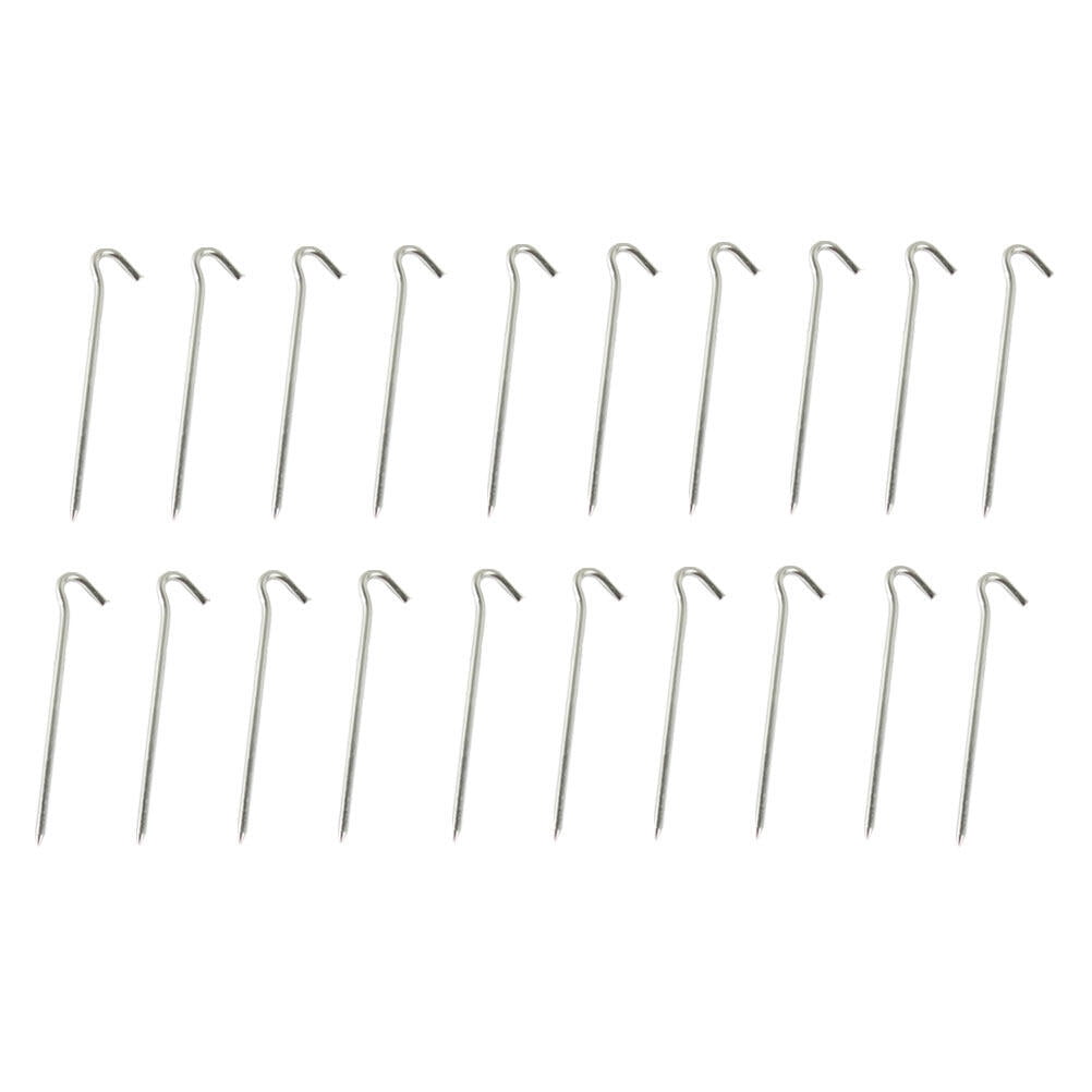 FUTUREORYY Tent Pegs Metal 20Pcs Iron Question Mark Shape for Firm ...