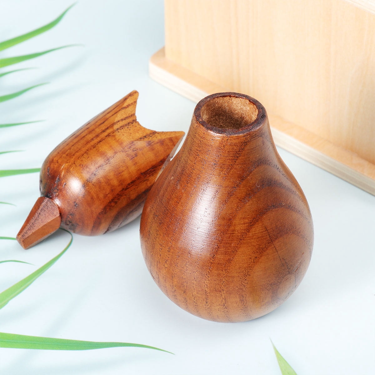 FUTUREORYY Vintage Style Hidden Toothpicks 1Set Wooden Dispenser for ...