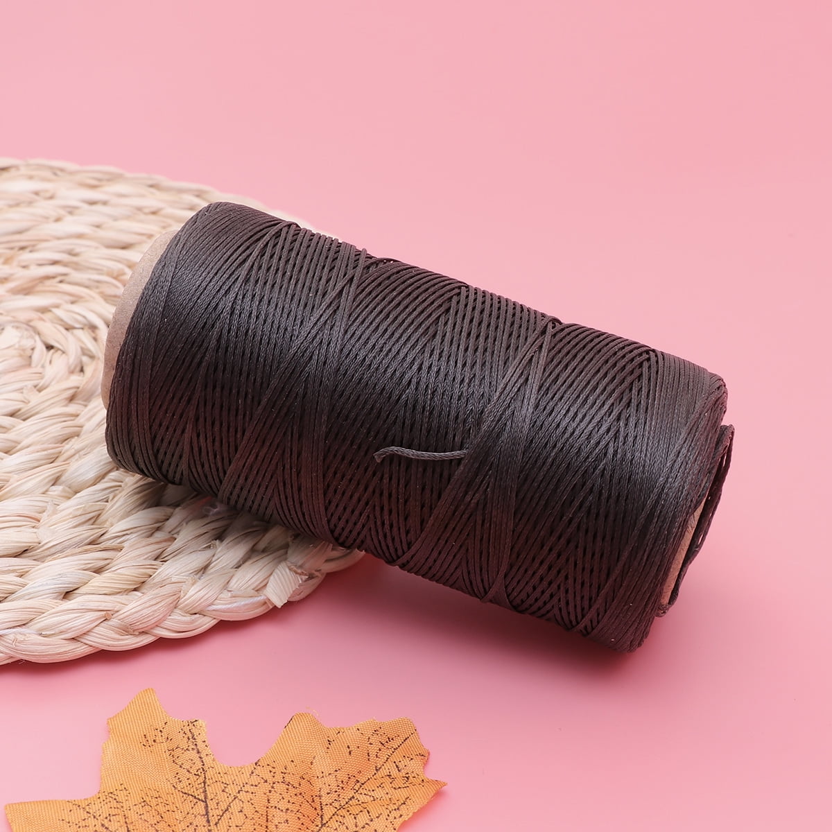 FUTUREORYY Waxed Thread 1Pack for Leather Projects Flat Wax String ...