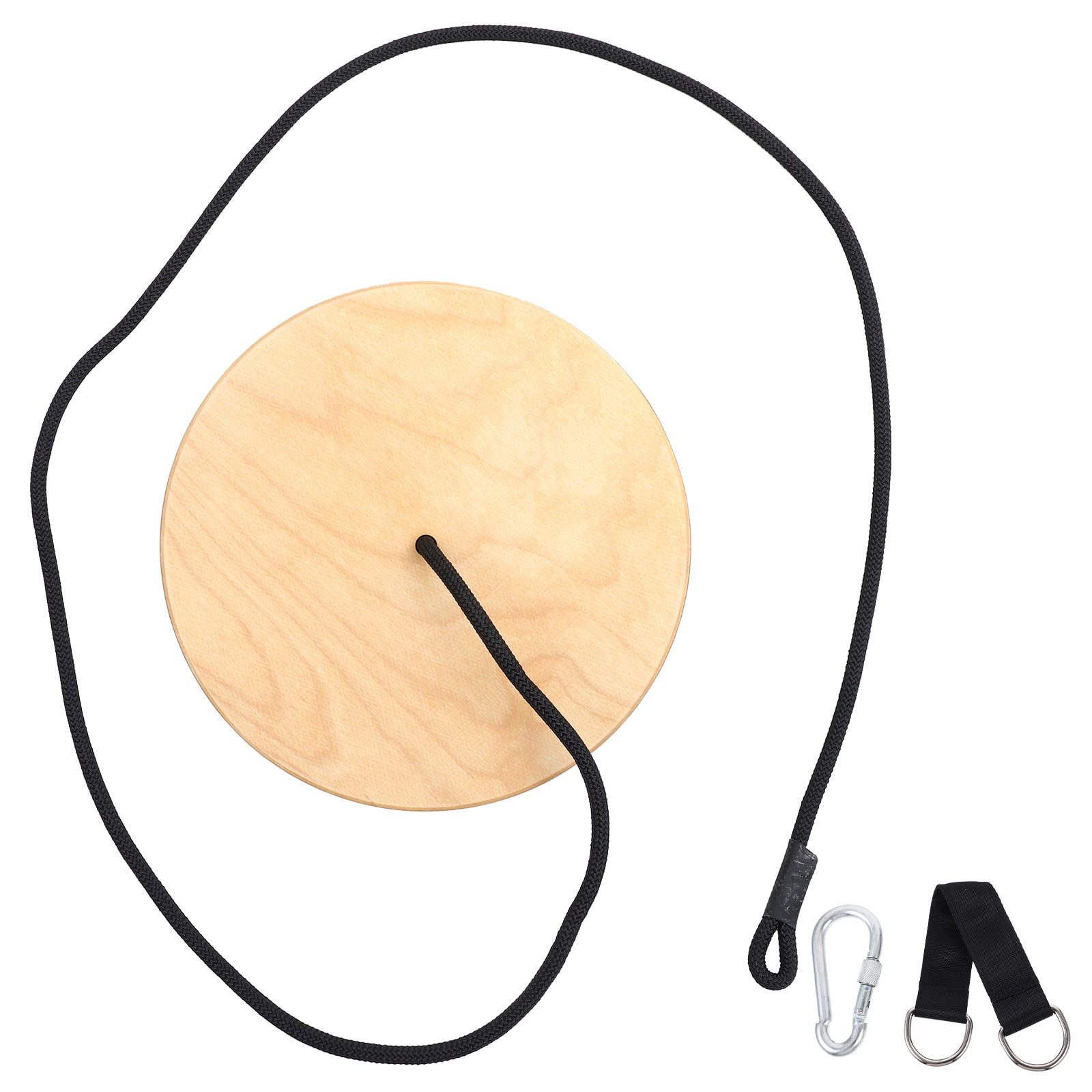 FUTUREORYY Wooden Disc Swing with Thickened Seat and Heavy Duty Rope ...