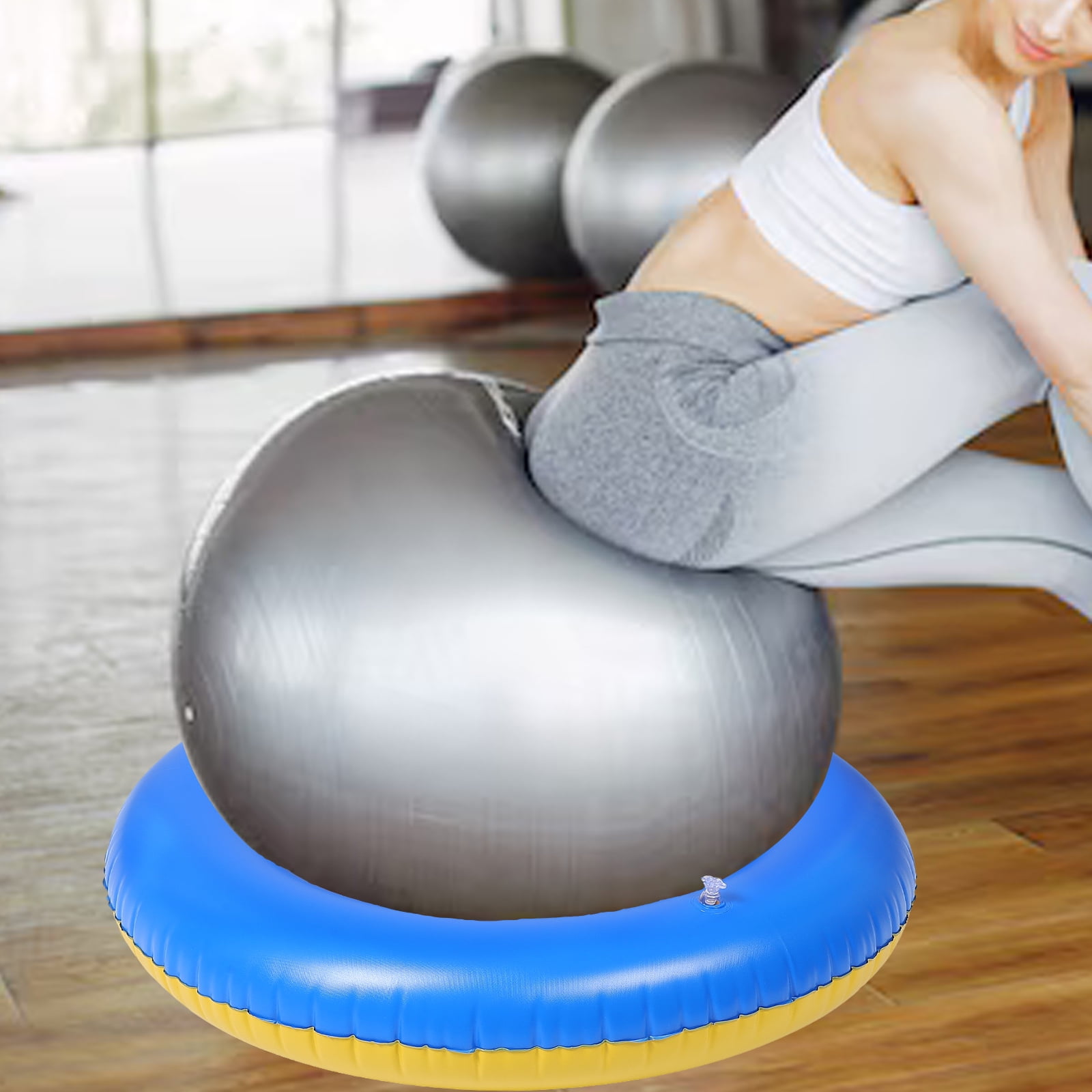 FUTUREORYY Yoga Ball Storage Organizer Durable Portable PVC Material ...