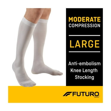 FUTURO Women's Compression Knee Highs, Large, Moderate Compression HSA ...