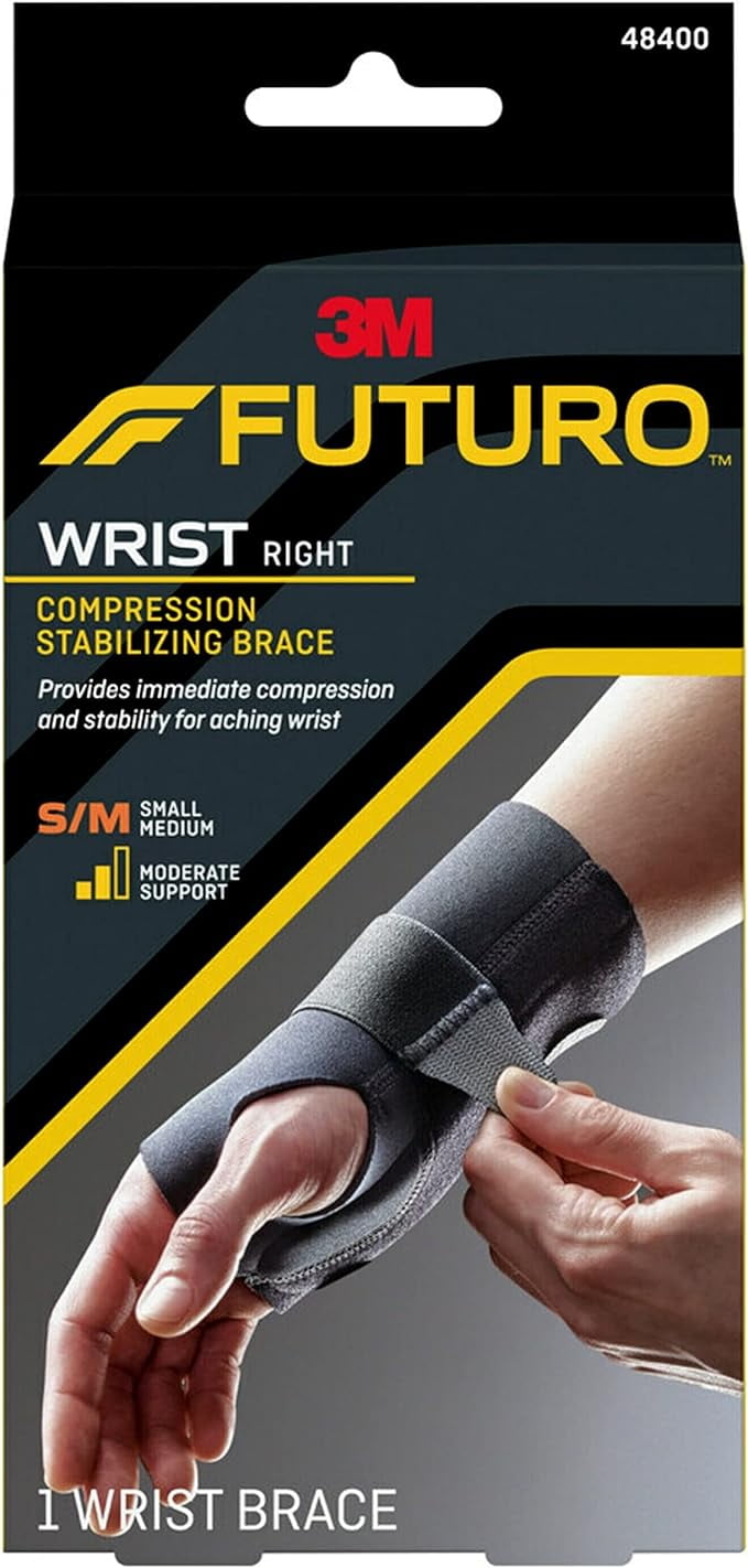 FUTURO Compression Stabilizing Wrist Brace, Right Hand, S/M - Walmart.com
