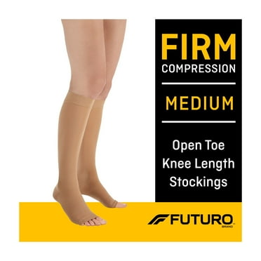 FUTURO Women's Compression Knee Highs, Large, Moderate Compression HSA ...