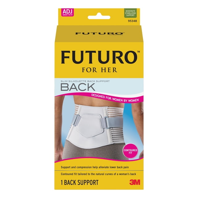 FUTURO Slim Silhouette Back Support Adjustable - Walmart Business Supplies