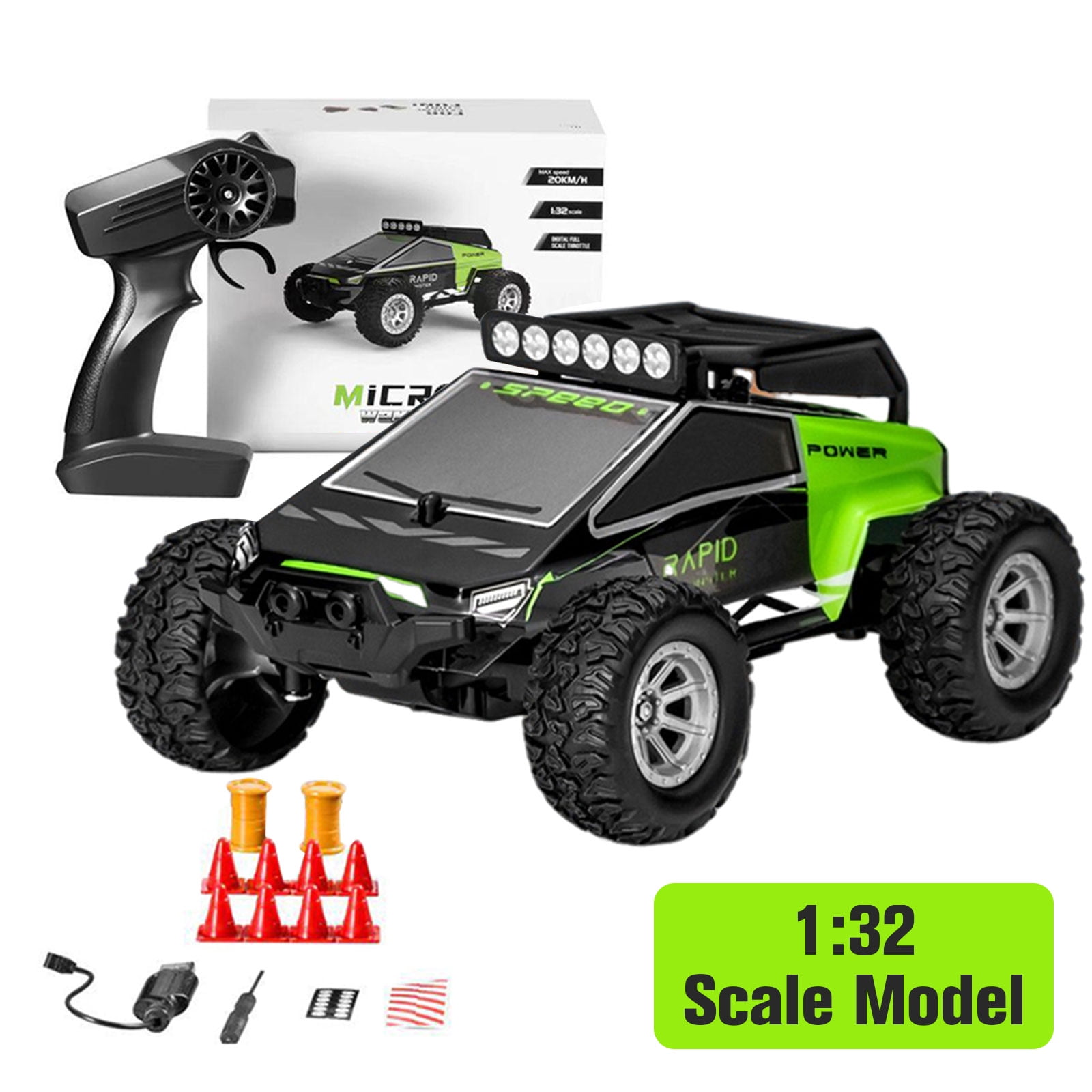 FUUY 1:32 Mini High Speed RC Car Remote Control Car 20 km/h 4WD High ...