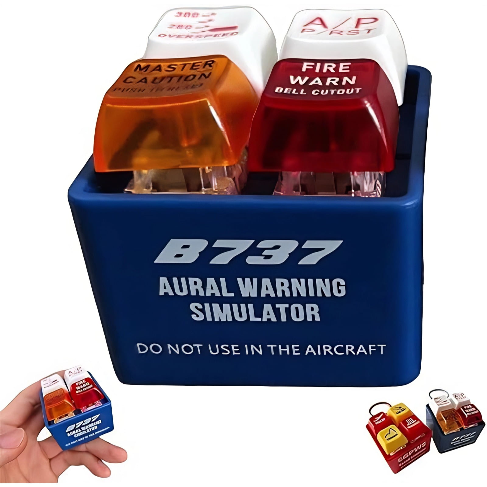 FUXQXII EGPWS Warning Sound Simulator Keychain for Pilots and Crew ...