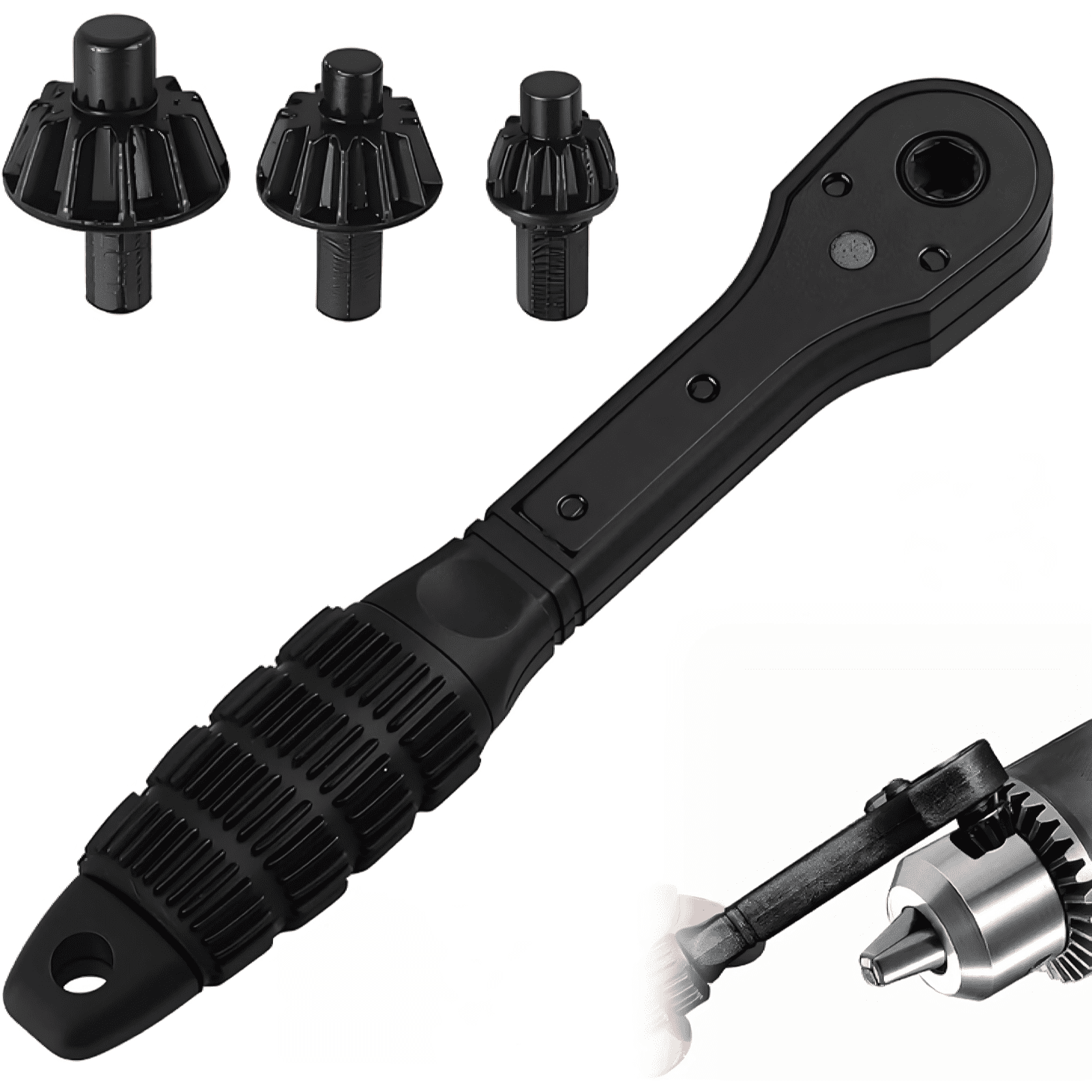 FUXQXII Practical 2-in-1 Drill Chuck Ratchet Tool - Dual-End Key ...