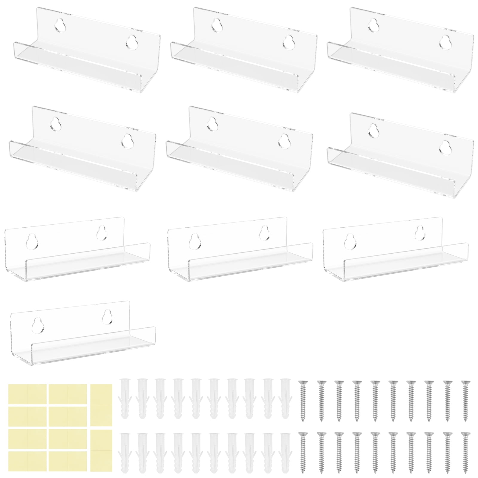 FUYGRCJ 10/20 Pcs Vinyl Record Wall Mount 4 Inches Acrylic Album Record ...